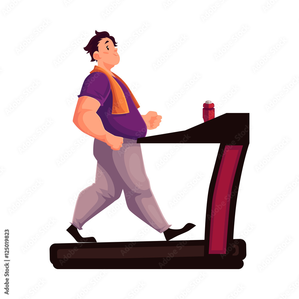 Walking Exercise Cartoon