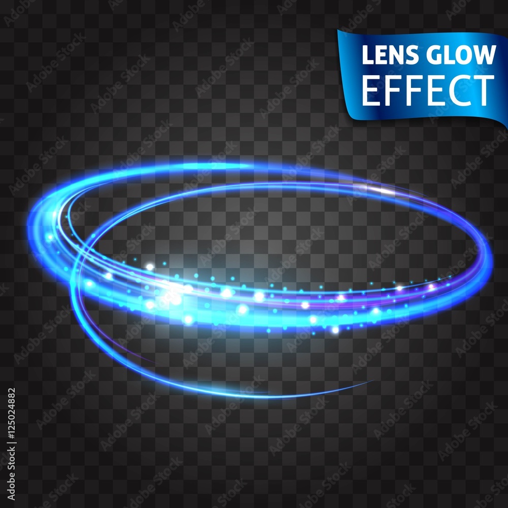 Lens glow effect. Neon Series set of cat scratch. Bright neon glowing ...