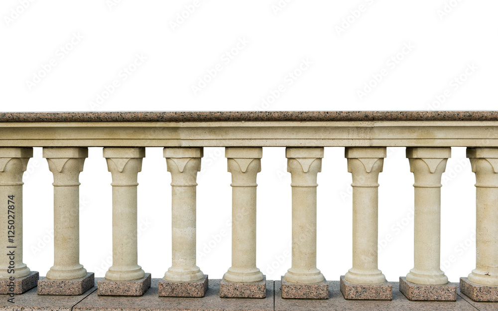 stone railings, isolated Stock Photo | Adobe Stock