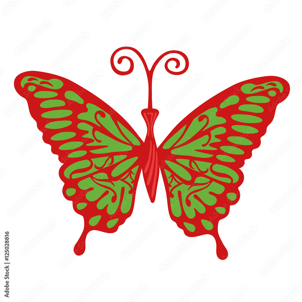 Colored butterfly logo Stock Vector | Adobe Stock
