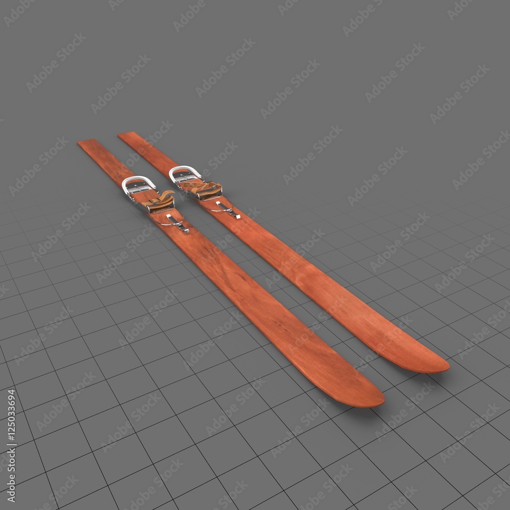 Skis Stock 3D asset | Adobe Stock