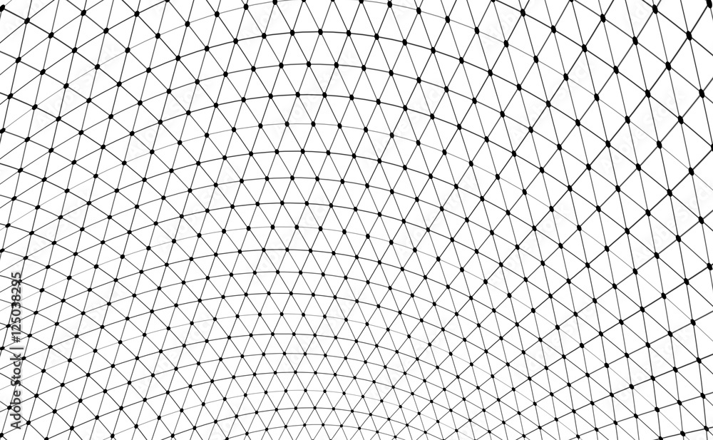 Geometric mesh / Geometric mesh on white background. Stock Illustration ...