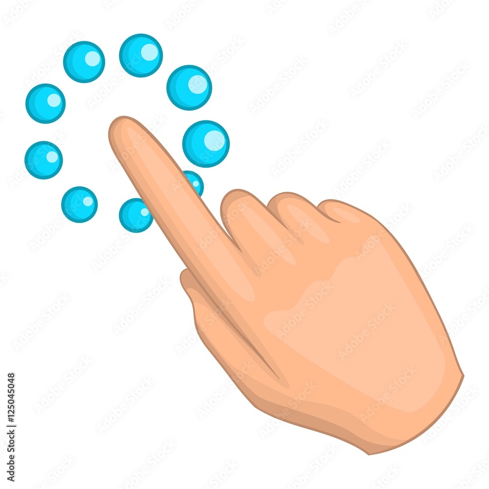 Hand click cursor icon. Cartoon illustration of cursor vector icon for ...