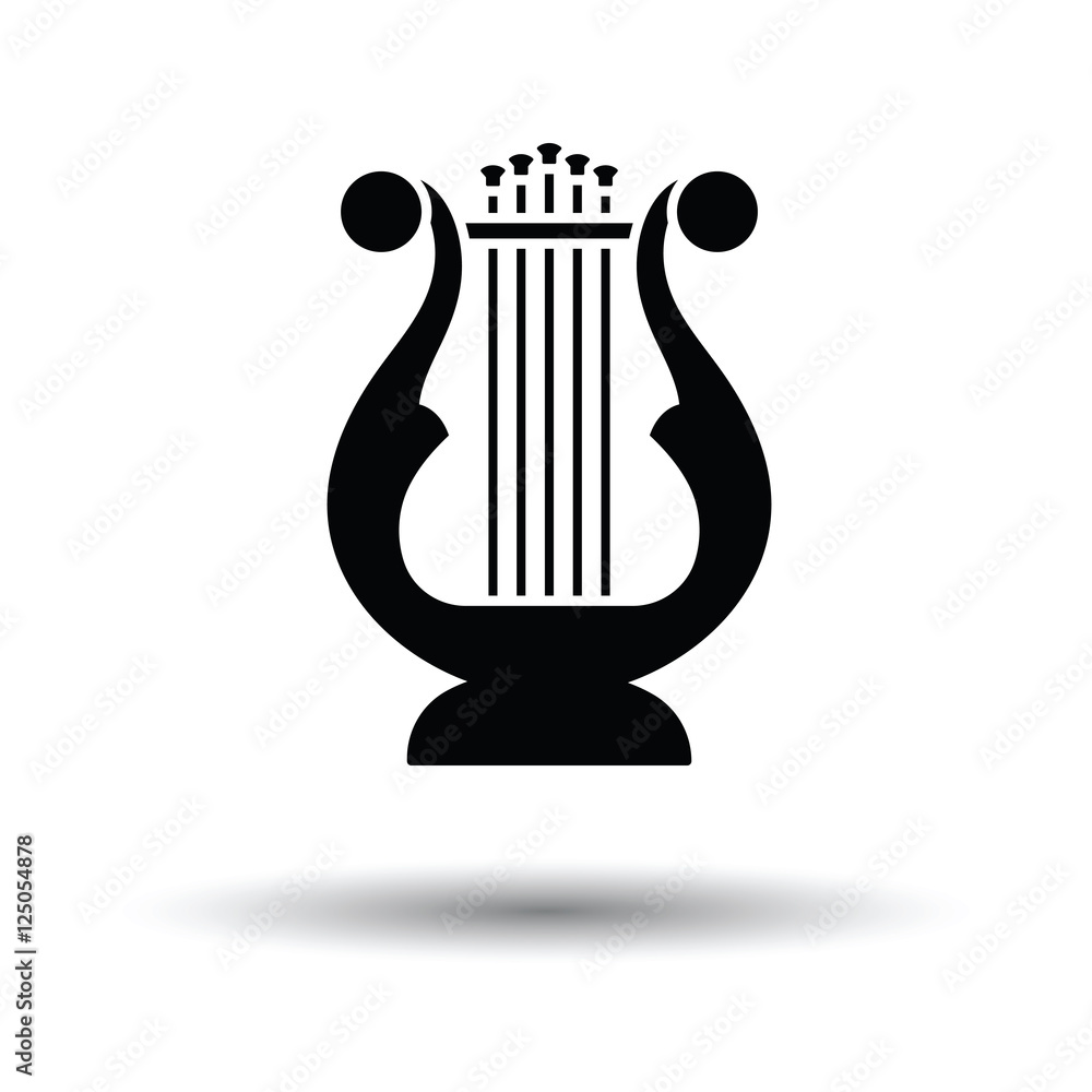 Lyre icon Stock Vector | Adobe Stock