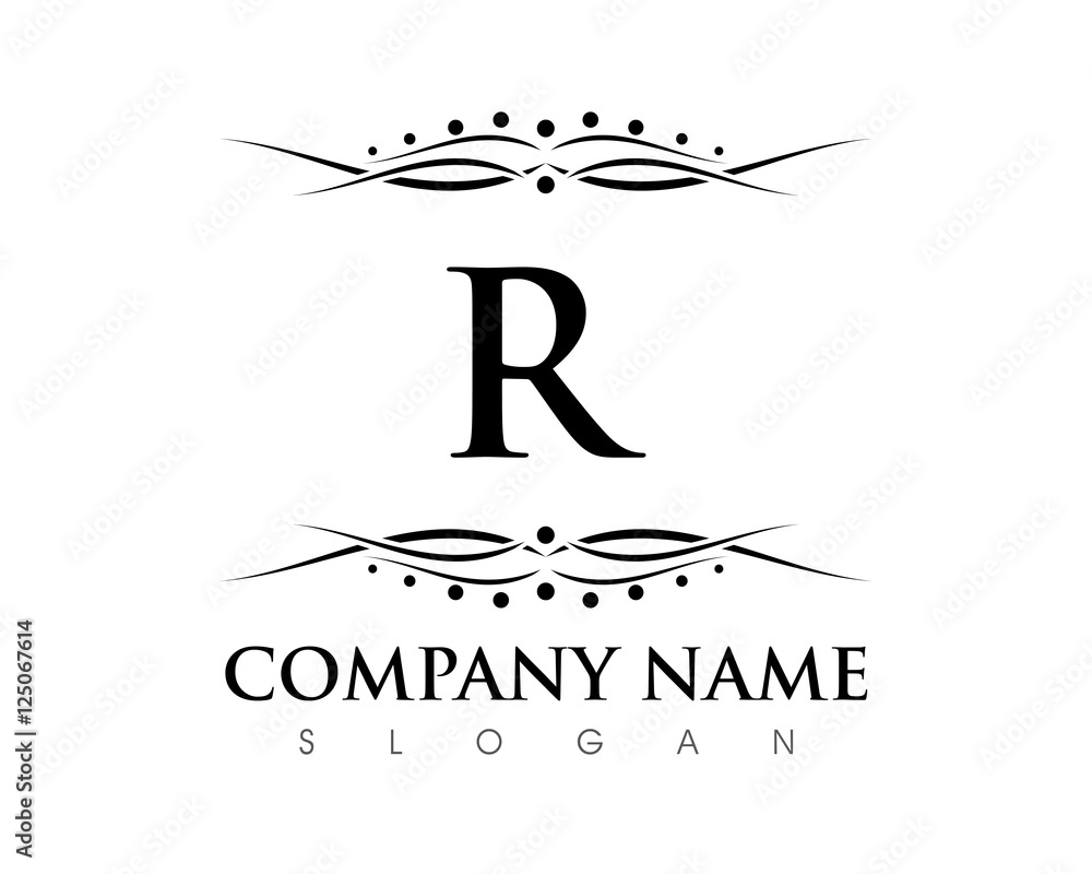 R Letter Royal Logo Stock Vector | Adobe Stock
