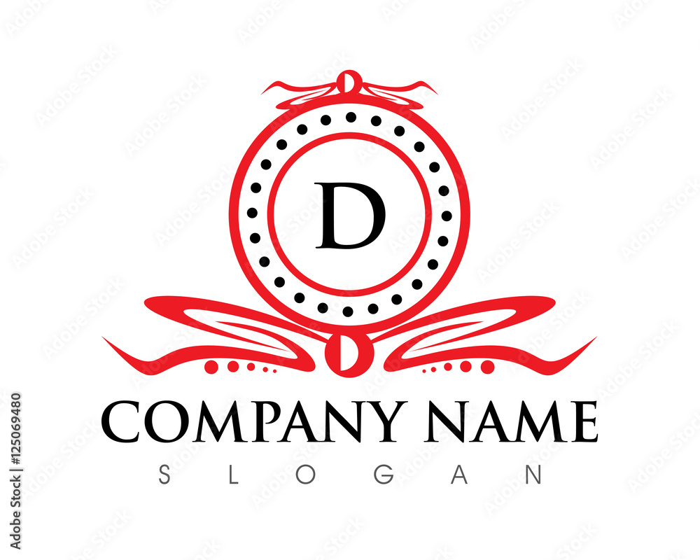 D Letter Royal Logo Stock Vector | Adobe Stock