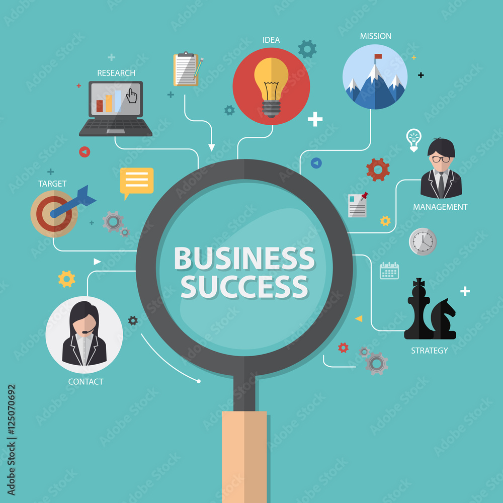 vector infographics background business success concept Stock Vector ...