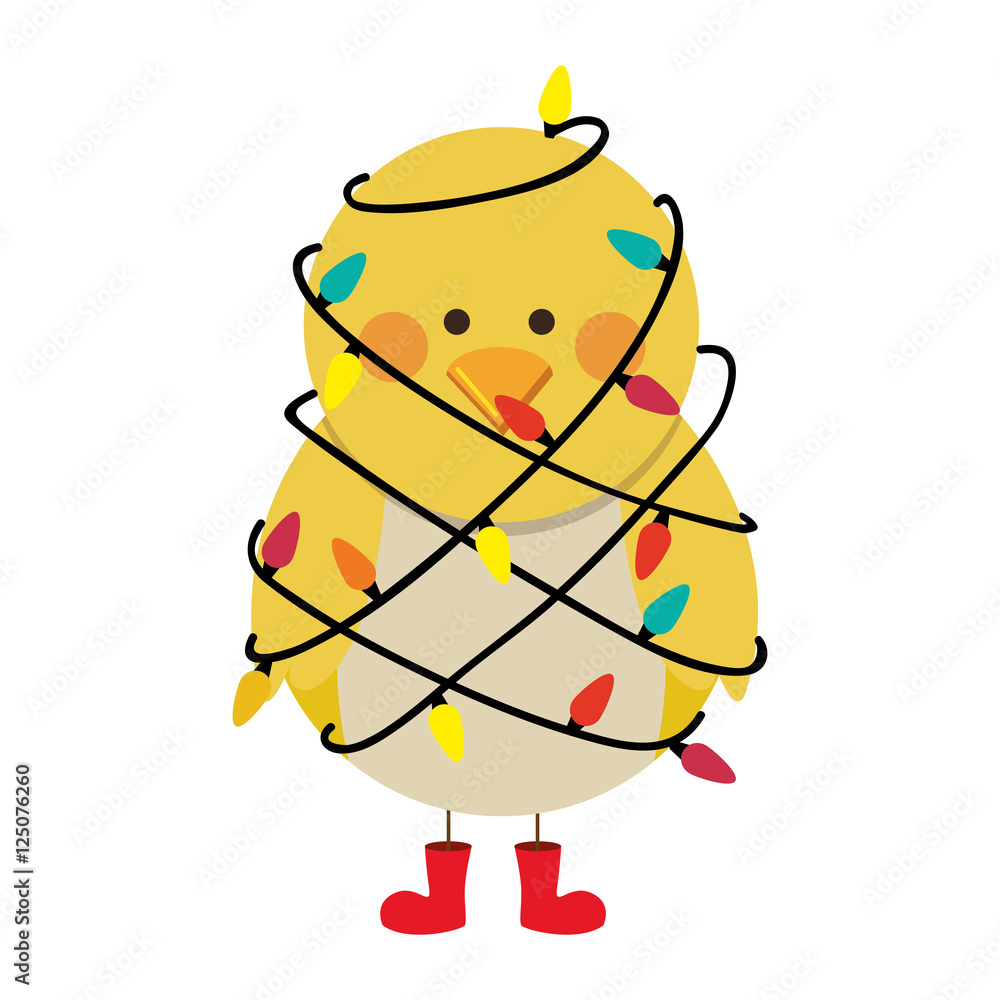 christmas bird cartoon icon image vector illustration design Stock ...