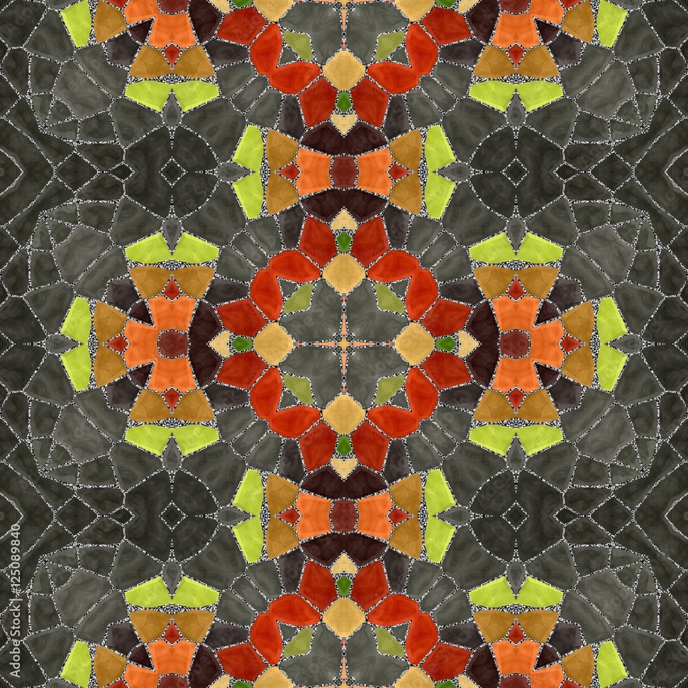 New seamless texture of abstract fabric. Arabic tile texture with ...
