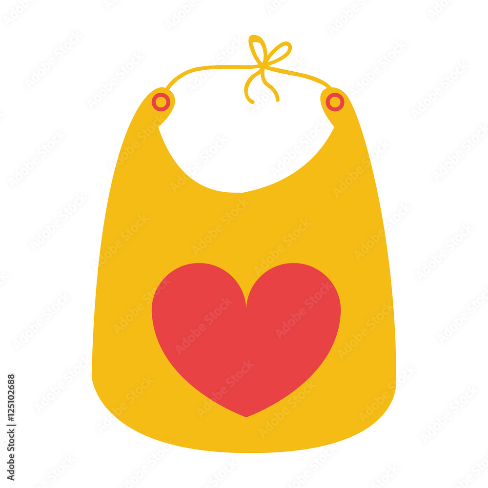 baby bib icon image vector illustration design Stock Vector | Adobe Stock