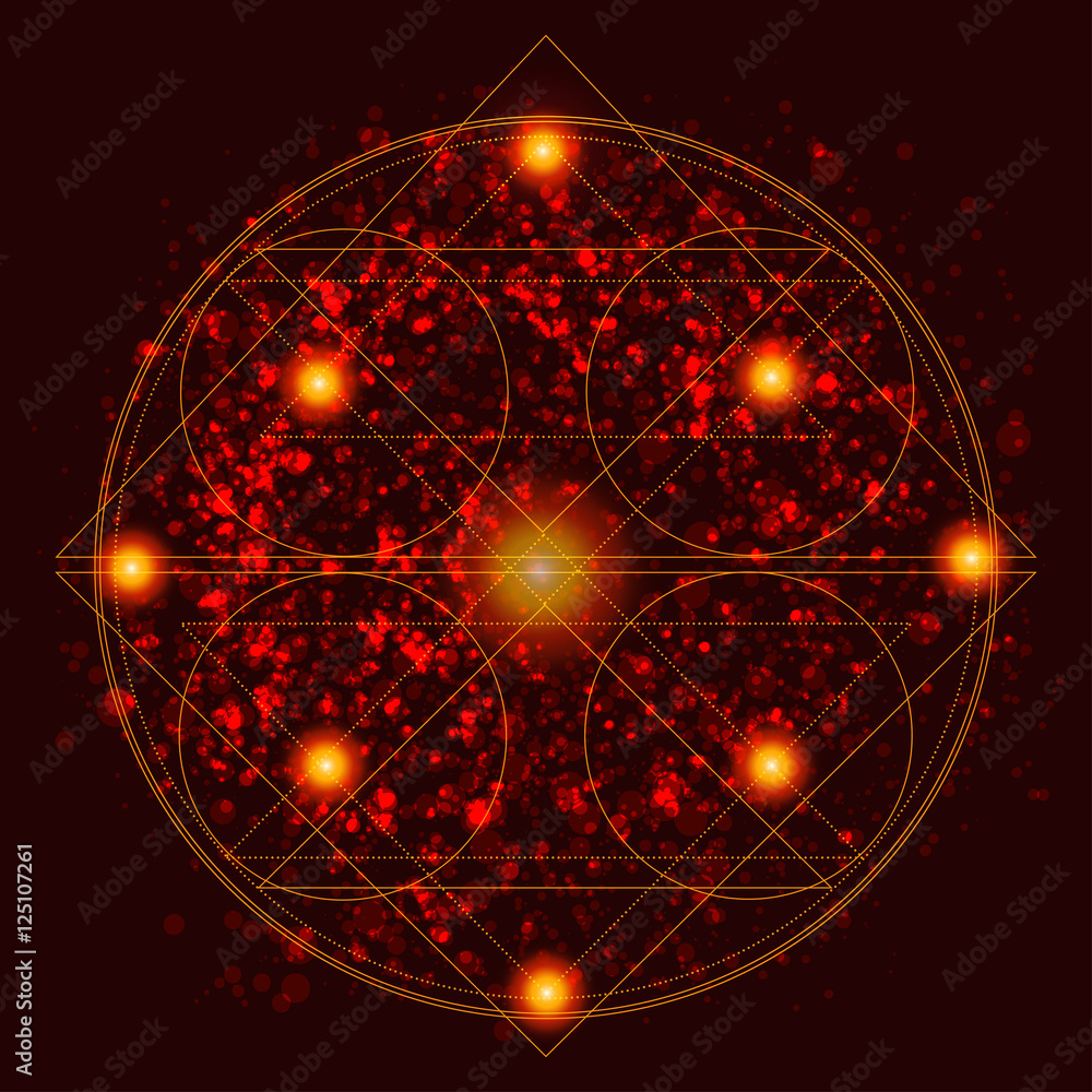 vector Sacred Geometry Stock Vector | Adobe Stock