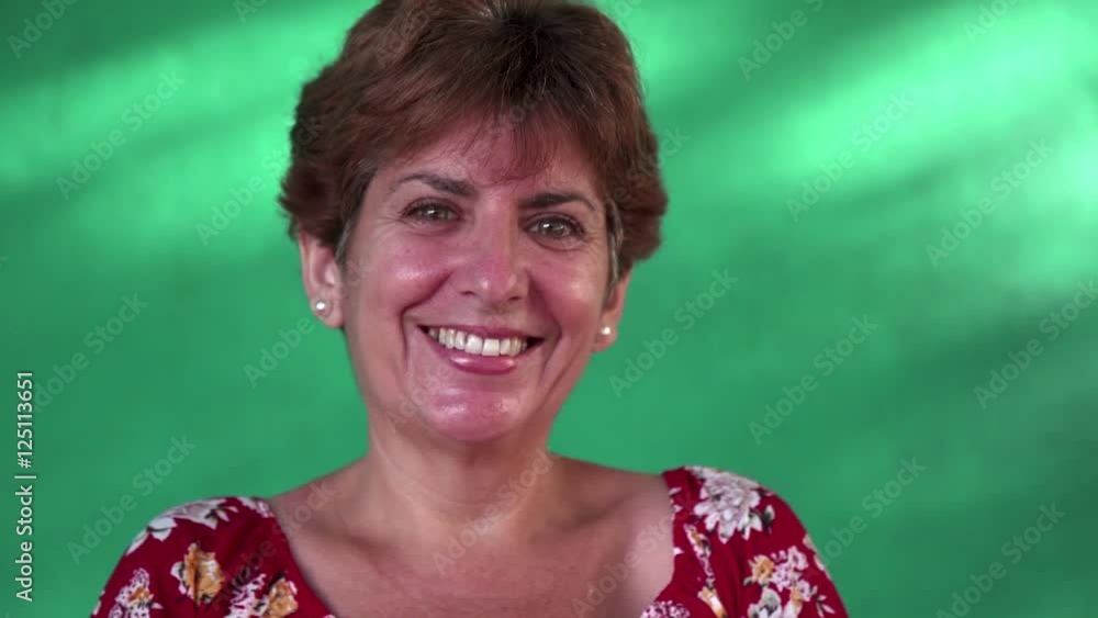 Cuban people and emotions, portrait of latina lady laughing and looking ...