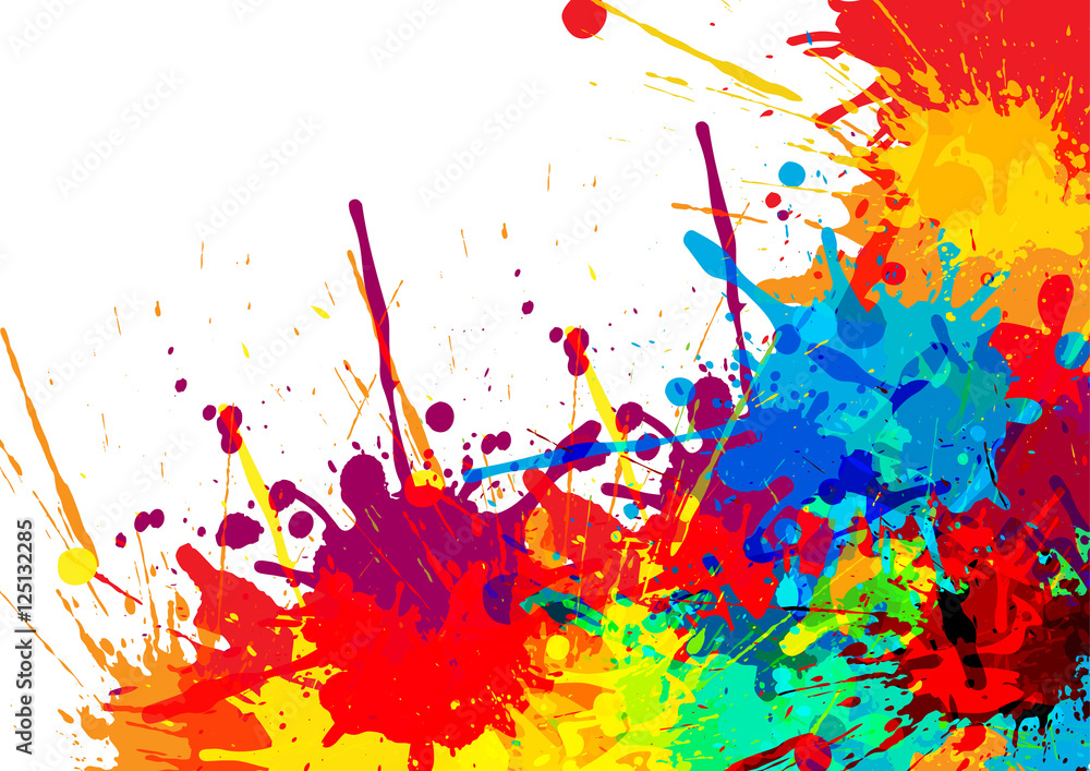 abstract splatter Color background. illustration vector design Stock ...