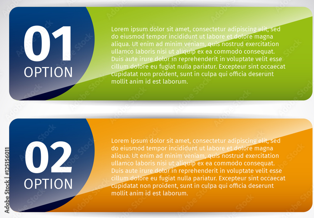 Numbered Tab Multipurpose Infographic 2 Stock Template | Adobe Stock