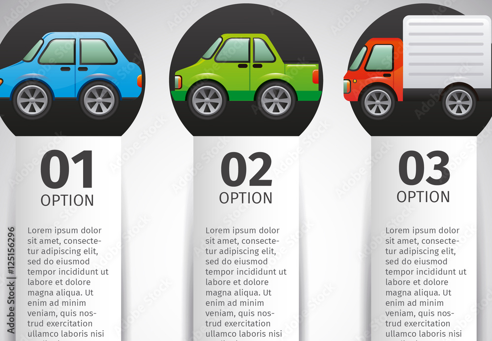 Blue, Green And Red Vehicle Infographic Vertical Template Stock ...