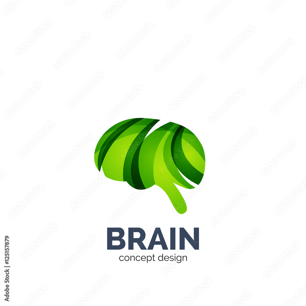 Vector brain logo Stock Vector | Adobe Stock