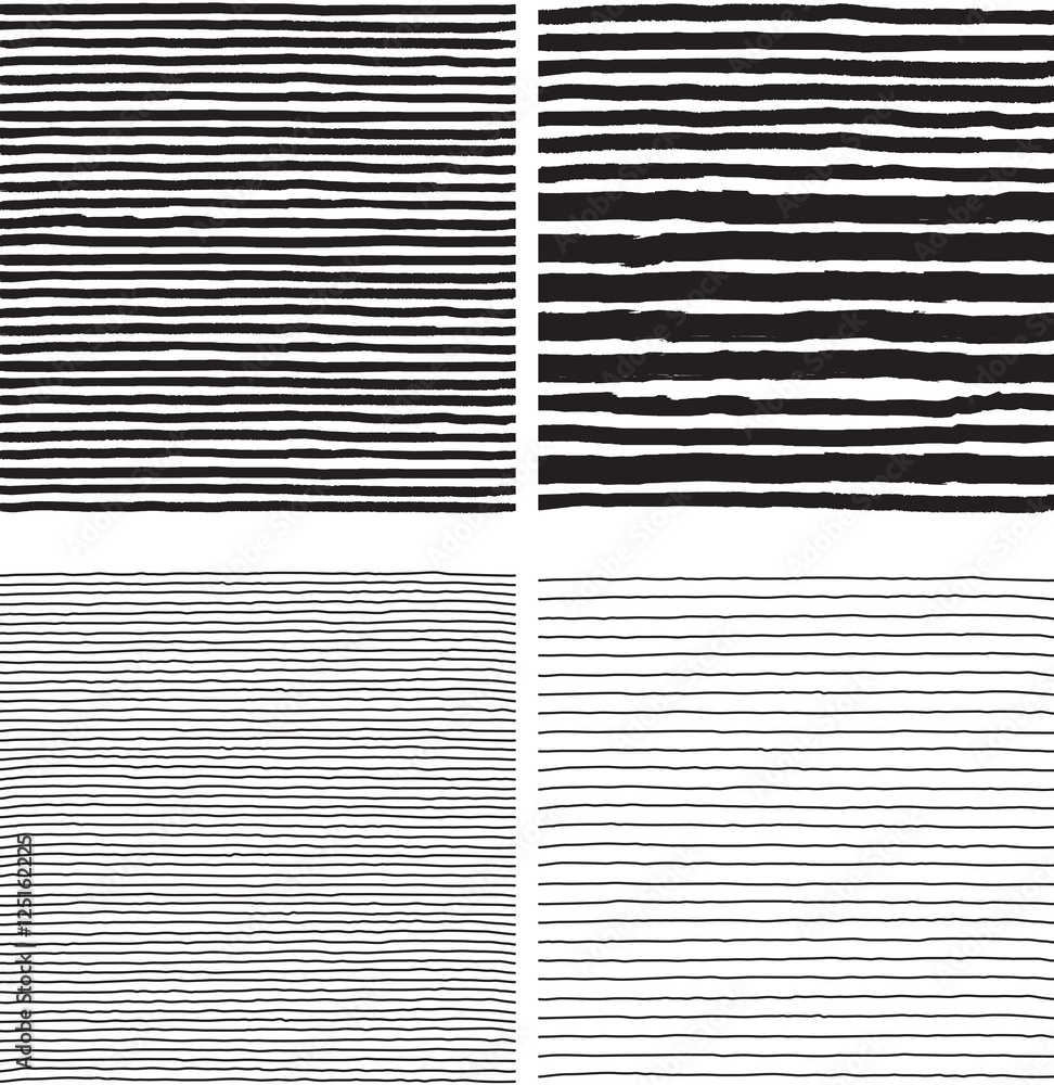 Set of Hatch abstract patterns. Vector seamless backgrounds with hatch ...