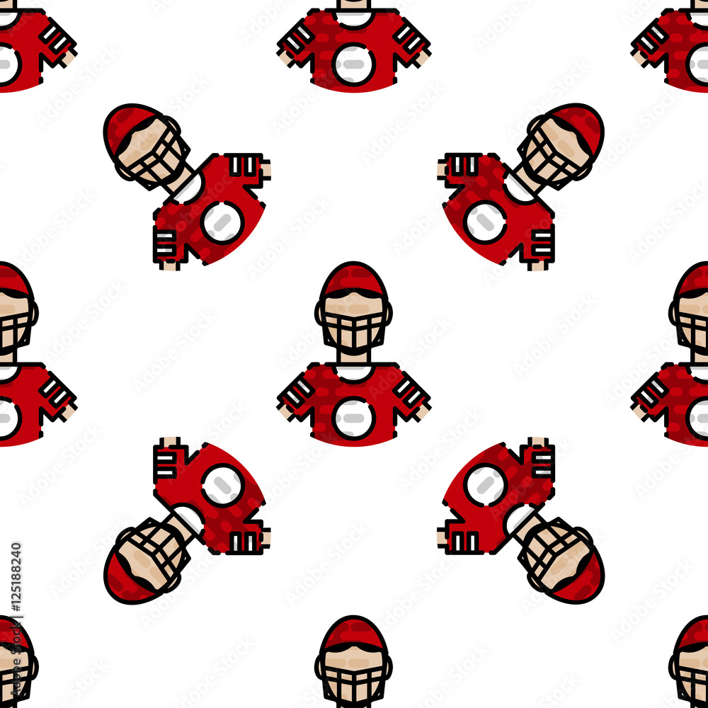 American football pattern Stock Vector | Adobe Stock