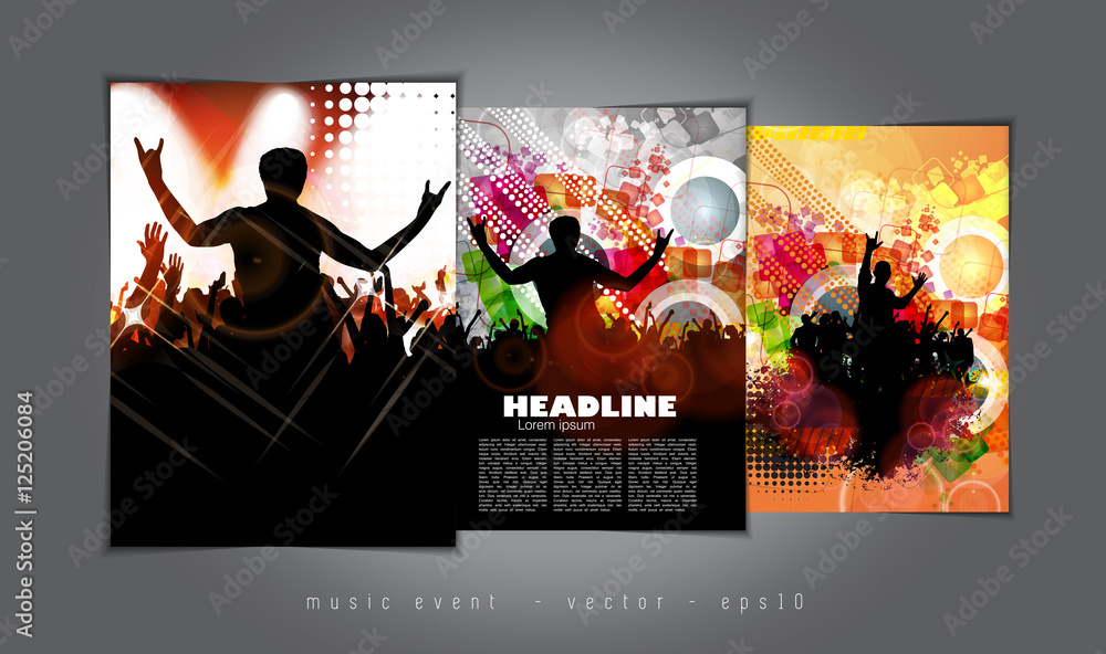 Night party. Background for banner or poster, vector Stock Vector ...