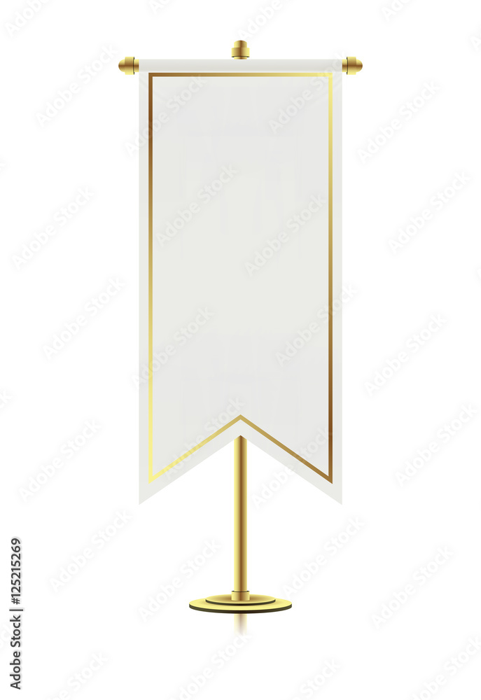 vector realistic table desk flag. pennant style flag. vector desk flag ...