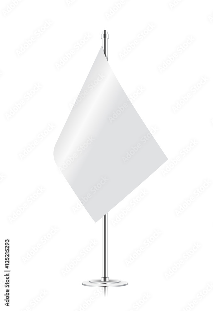 vector realistic table desk flag. pennant style flag. vector desk flag ...