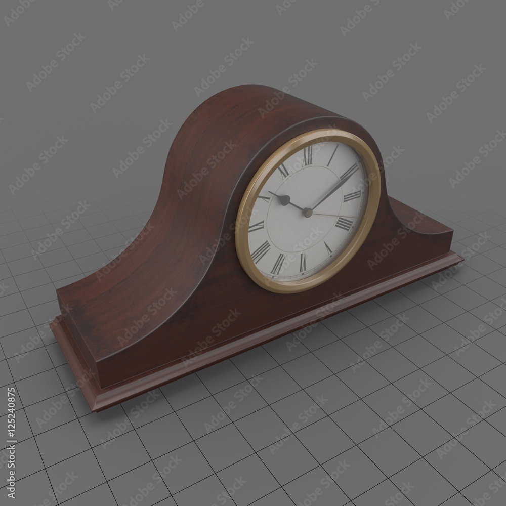 Clock Mantel Stock 3D asset | Adobe Stock