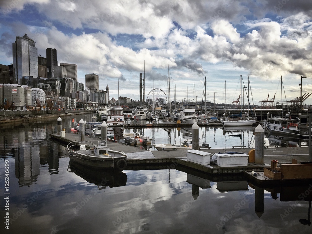 seattle waterfront Stock Photo | Adobe Stock