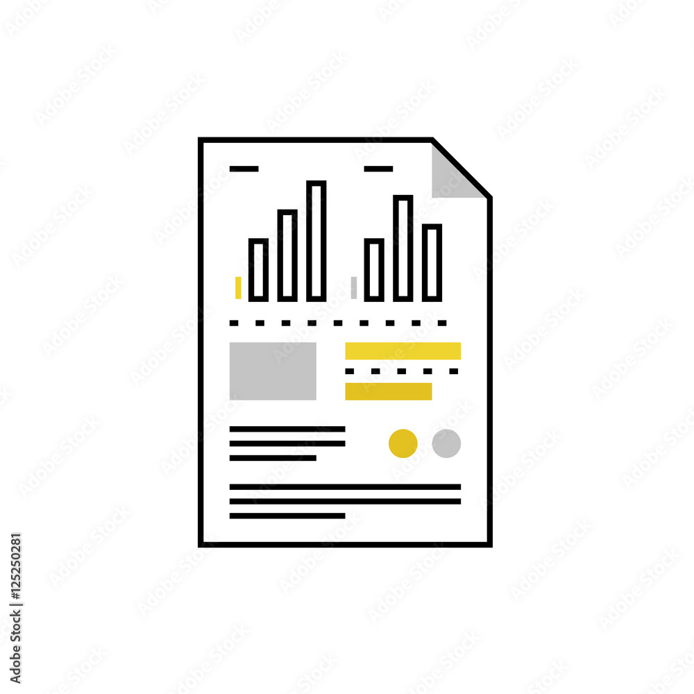 Data Sheet Monoflat Icon. Stock Vector | Adobe Stock