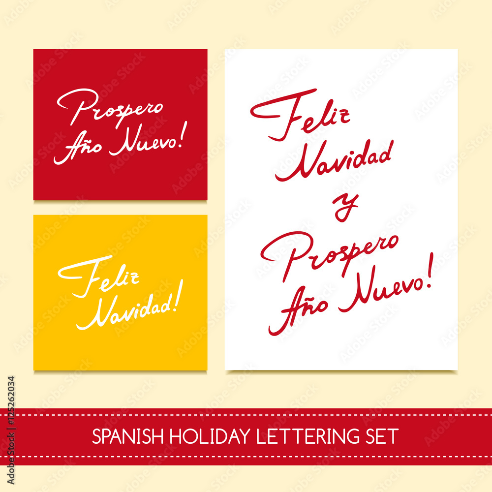Spanish Christmas Cards Set Vector Feliz Navidad Y Prospero Ano Nuevo spanish-christmas-cards-set-vector-feliz-navidad-y-prospero-ano-nuevo