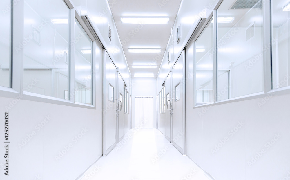 modern interior science lab background with lighting from gateway Stock ...