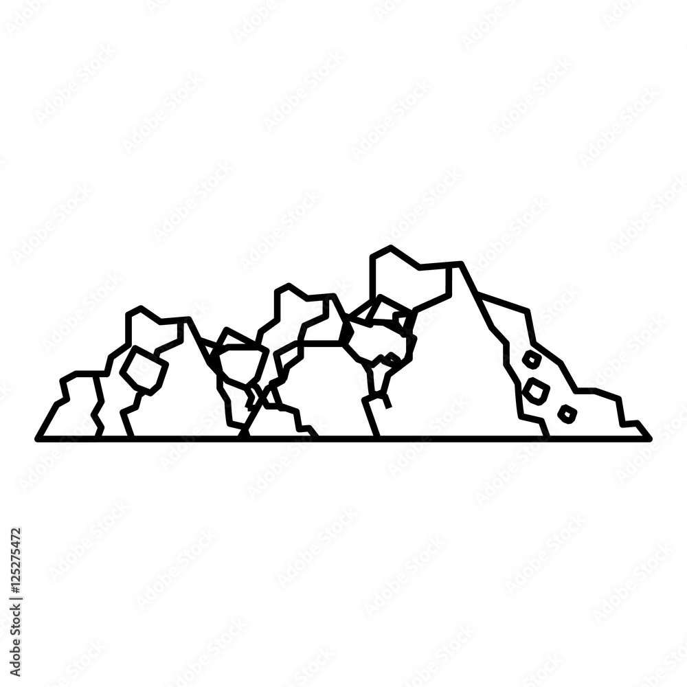 Ground icon. Outline illustration of ground vector icon for web Stock ...