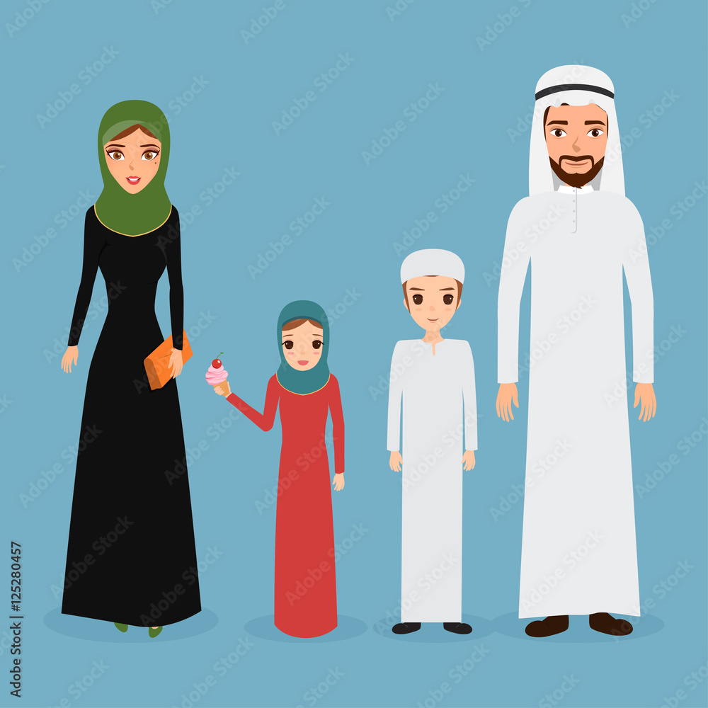 Traditional Arab Family