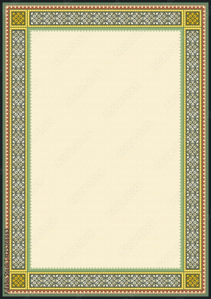 Arabic – Islamic art border frame design Stock Vector | Adobe Stock