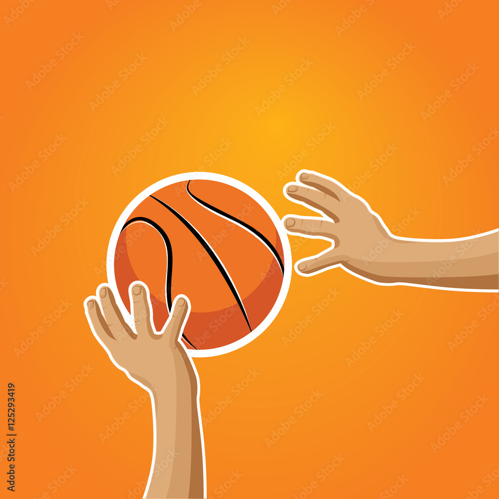 basketball match Stock Vector | Adobe Stock