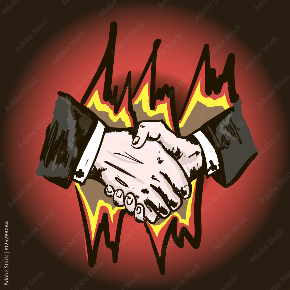 handshake vector de Stock | Adobe Stock