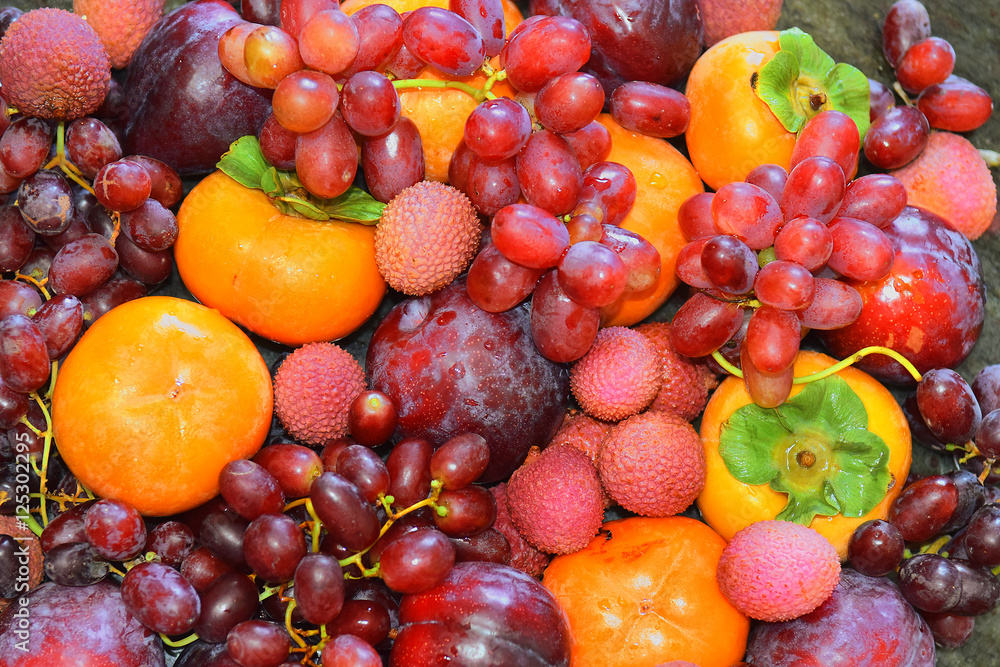 variety of fruits and berries Stock Photo | Adobe Stock