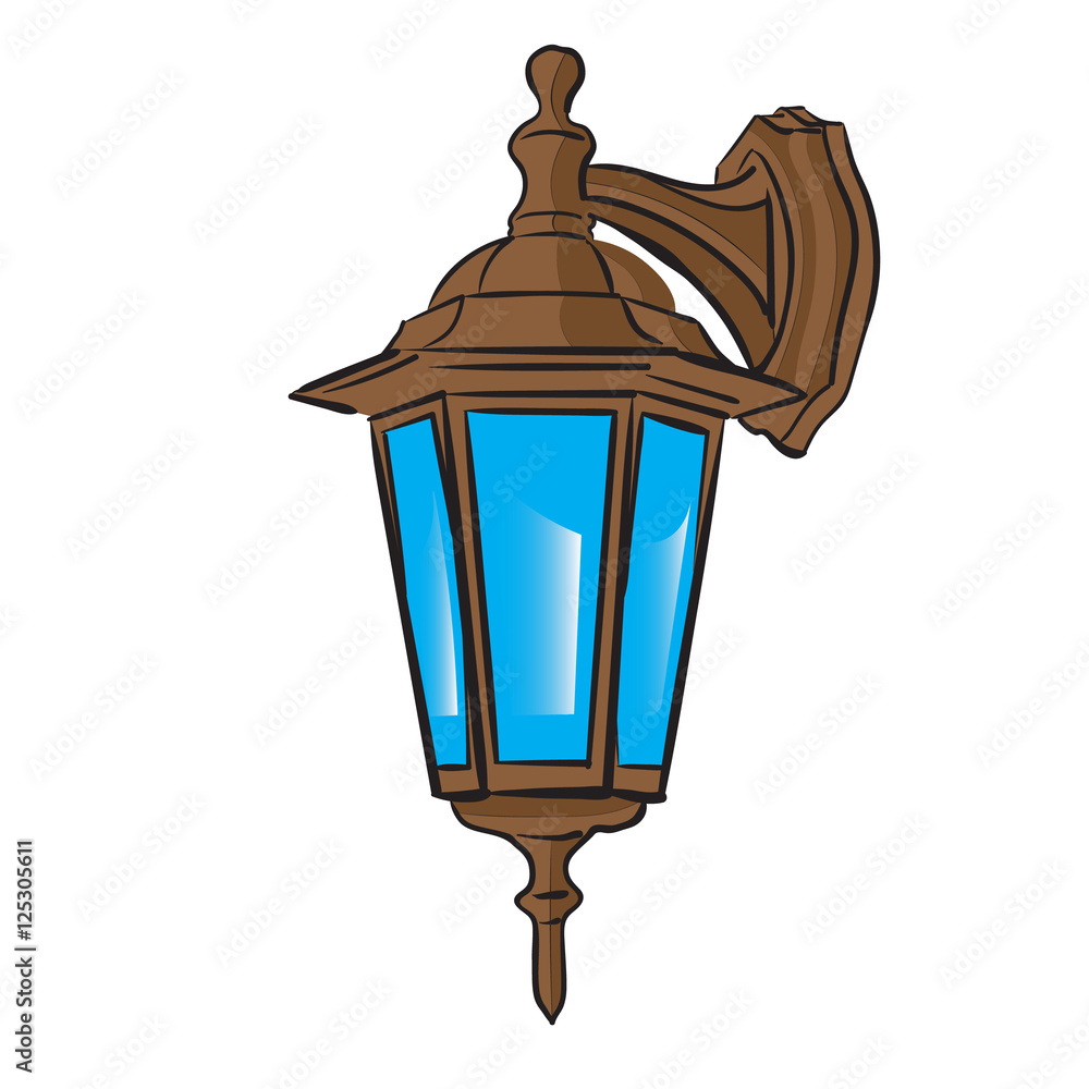 Old lantern Stock Vector | Adobe Stock