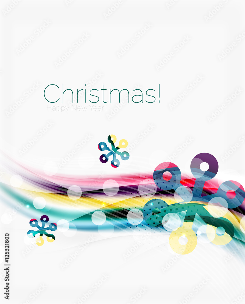 Christmas wave abstract background Stock-Vektorgrafik | Adobe Stock