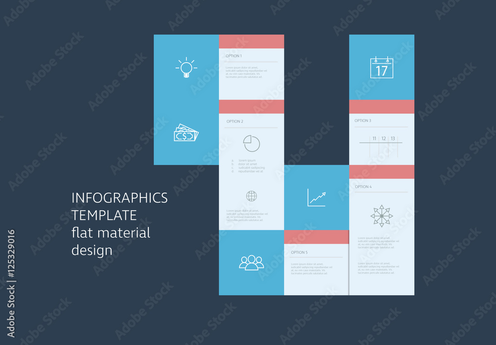 Card-Style Timeline Infographic 3 Stock Template | Adobe Stock