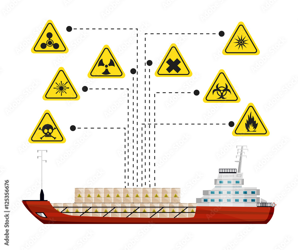 Cartoon illustration on the theme of products of the chemical industry ...