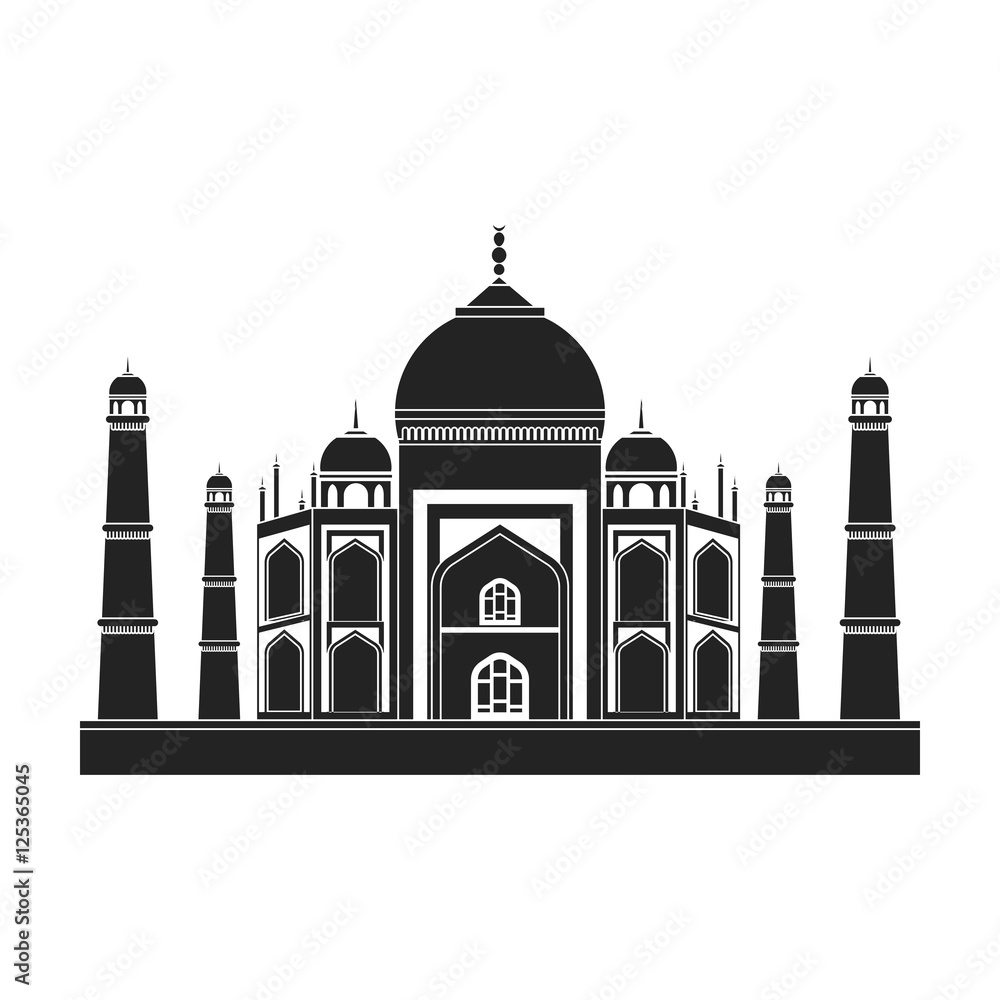 Black Taj Mahal Wallpaper
