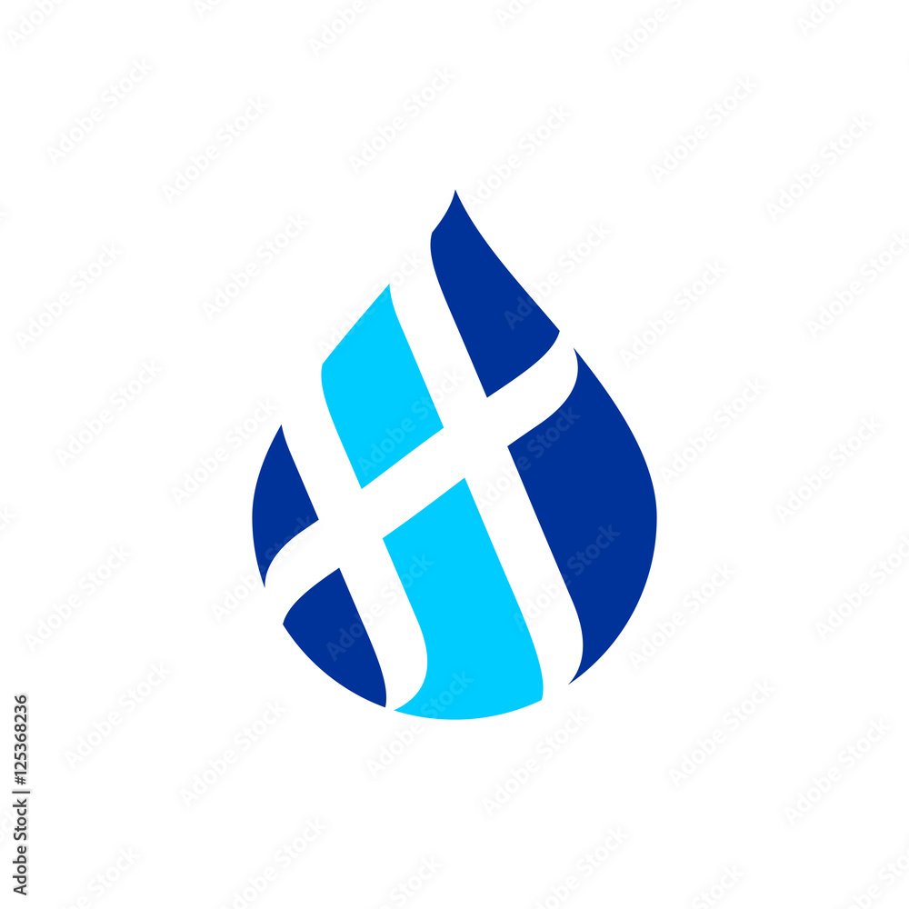 Hydro Water - Vector Logo Icon Stock Vector | Adobe Stock