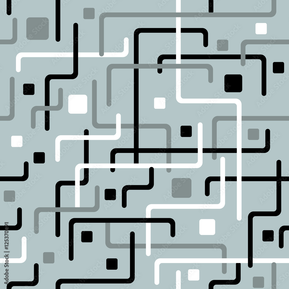 Geometry seamlessly background with lines and rectangles. Vector ...