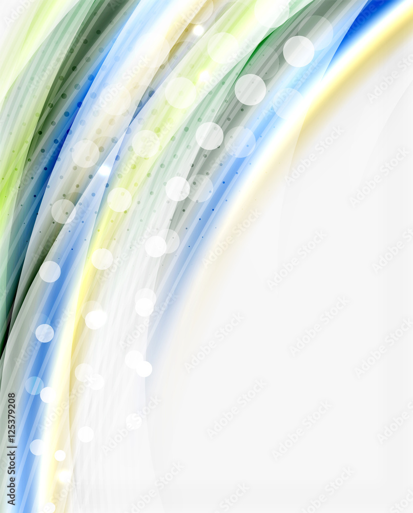 Translucent wave on white background Stock Vector | Adobe Stock