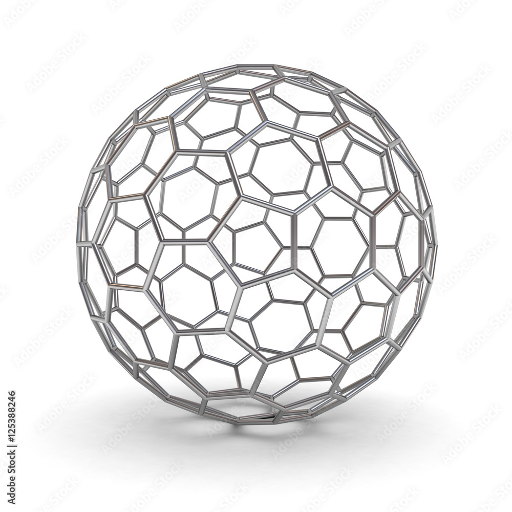 3d metal wireframe ball isolated over white background with shadow 3D ...