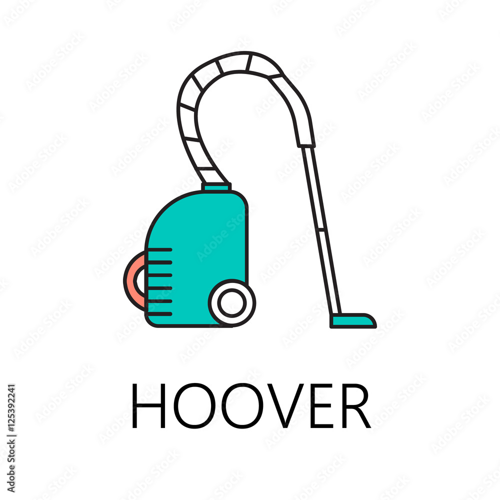 Hoover line icon. Illustration Stock | Adobe Stock