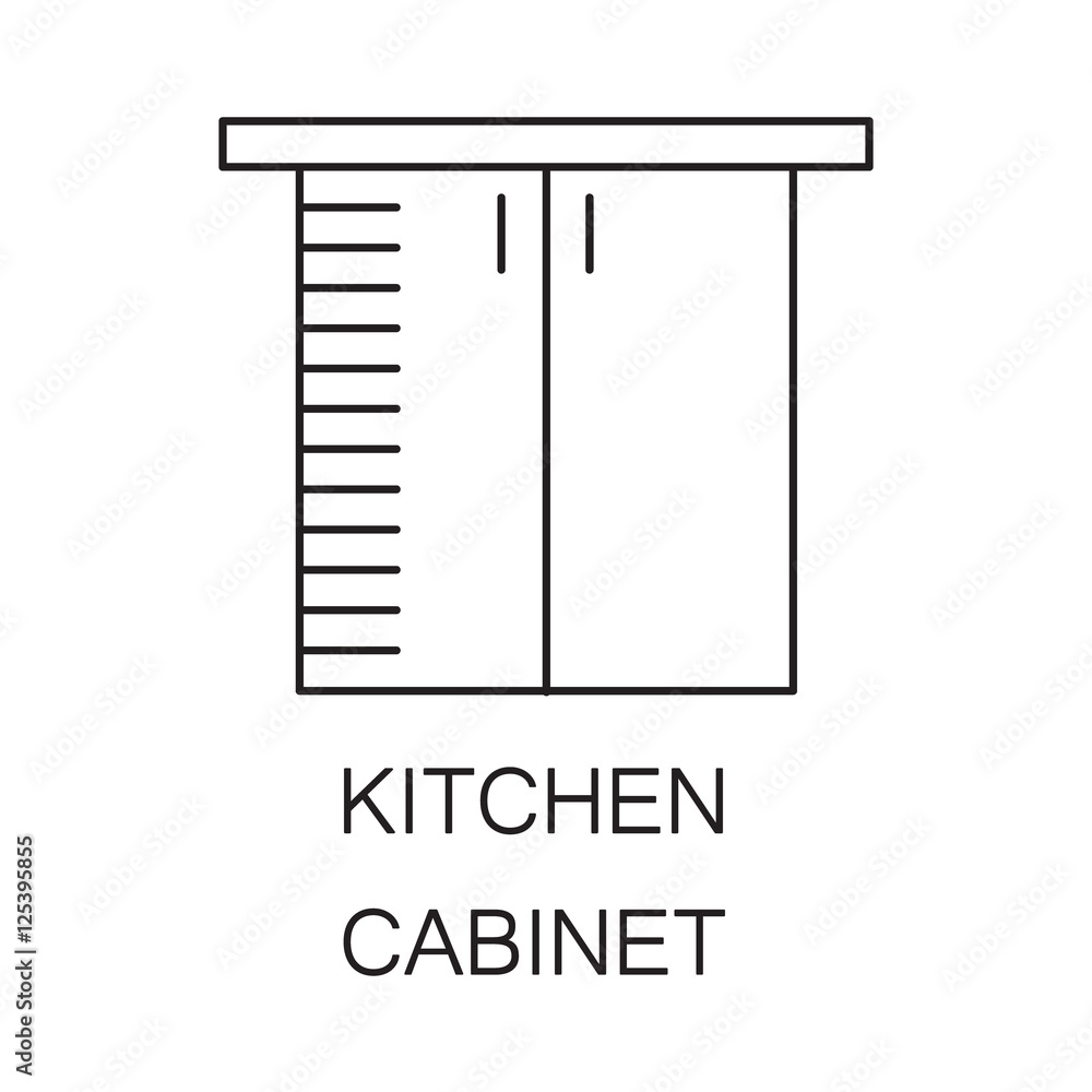 Kitchen hood icon. High quality pictogram. Outline vector symbol for ...