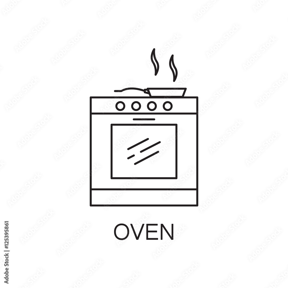 Kitchen hood icon. High quality pictogram. Outline vector symbol for ...