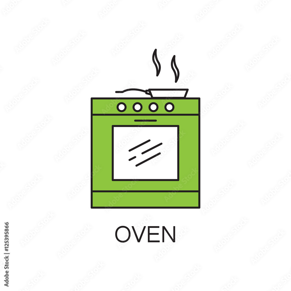 Kitchen hood icon. High quality pictogram. Outline vector symbol for ...