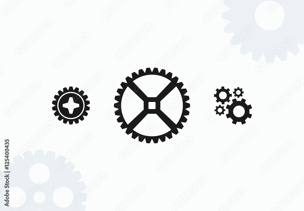 20 Gears Icons Set Stock Template | Adobe Stock